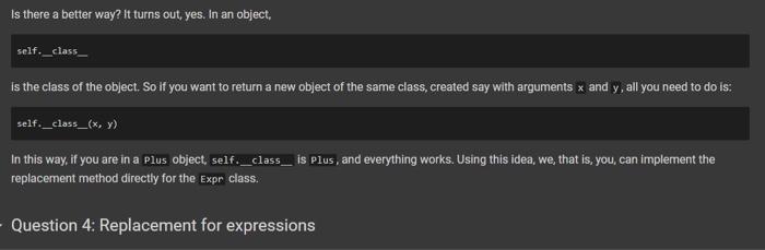 Solved Class Expr Object Abstract Class Representing