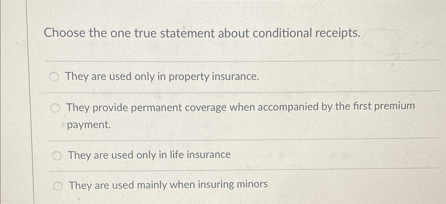 Solved Choose the one true statement about conditional | Chegg.com