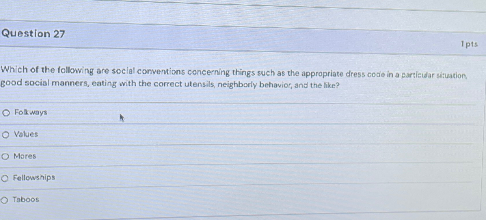 Solved Question 27Which of the following are social | Chegg.com