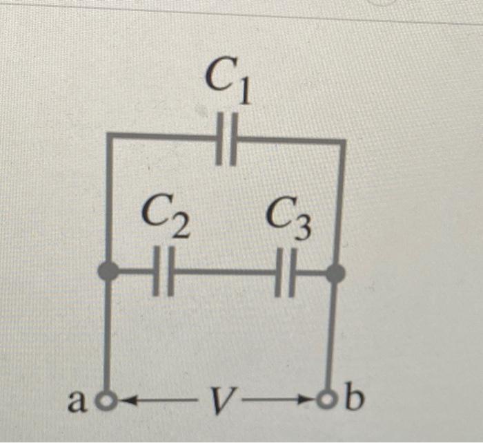 Solved In (Figure 1), let V=15.0 V C1=C2=C3=23.9μFHow much | Chegg.com