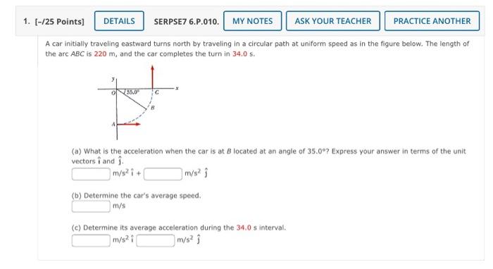 Solved A car initially traveling eastward turns north by | Chegg.com