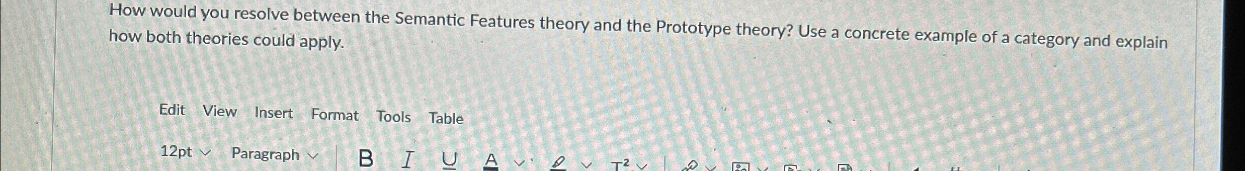 Solved How would you resolve between the Semantic Features | Chegg.com