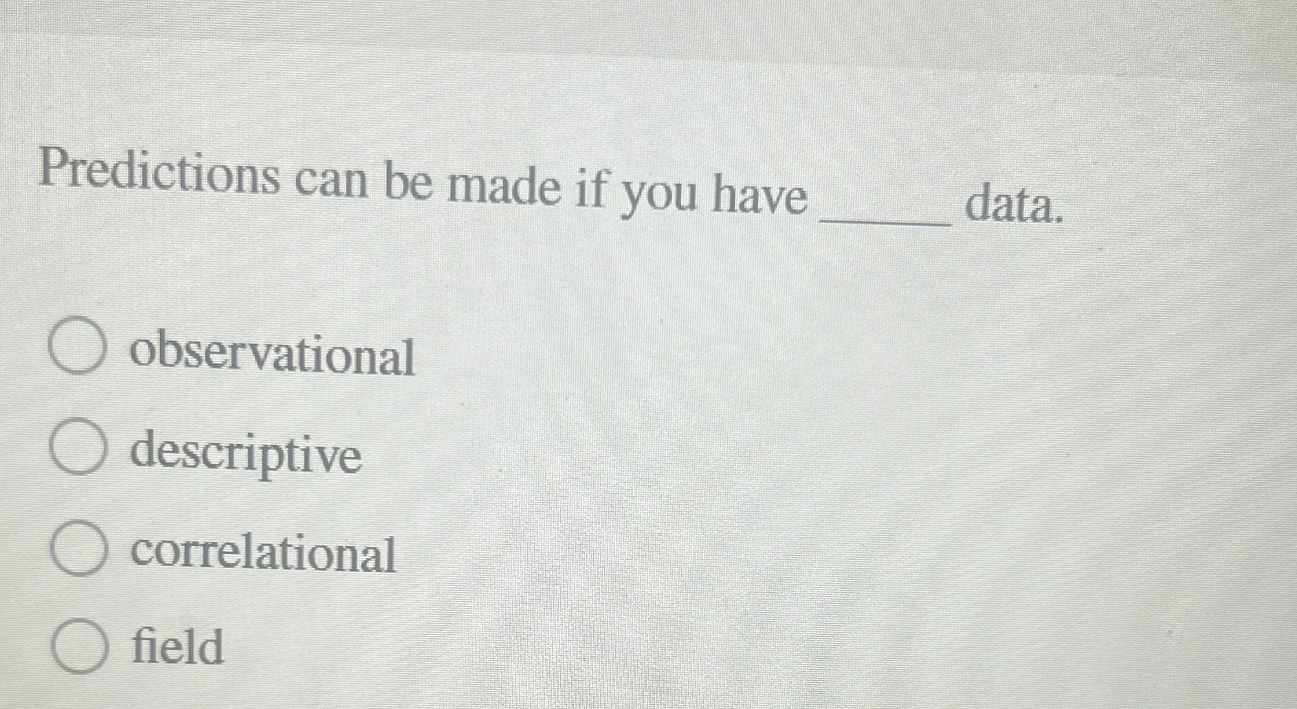 Solved Predictions can be made if you have q, | Chegg.com