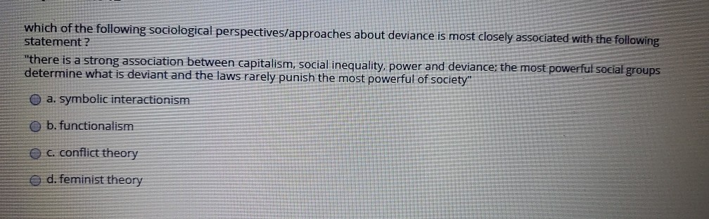 Solved Which Of The Following Is NOT A Characteristic Of Chegg