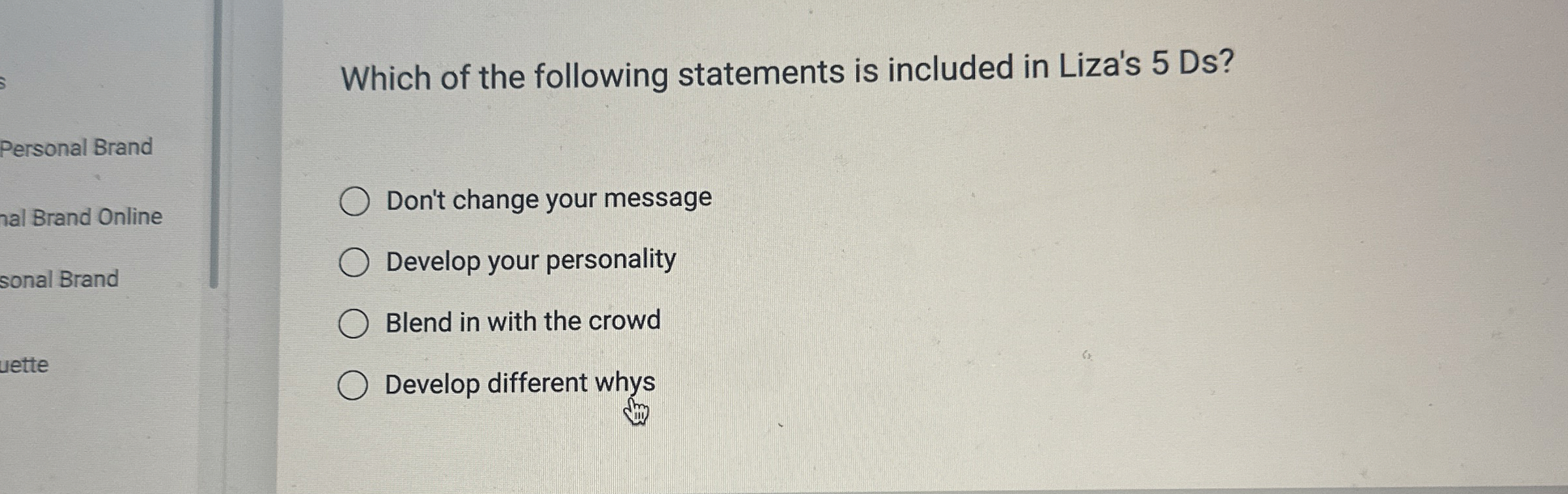 Solved Which of the following statements is included in | Chegg.com
