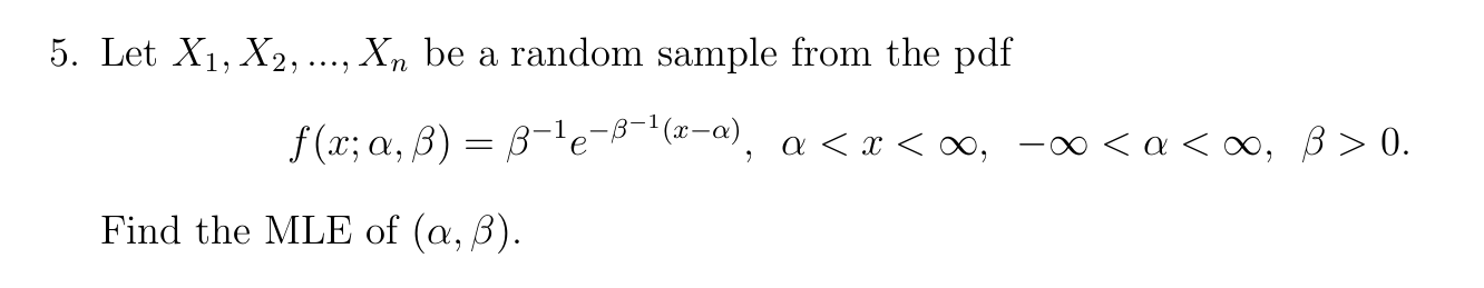 Solved Let x1,x2,dots,xn be ﻿a random sample from the | Chegg.com