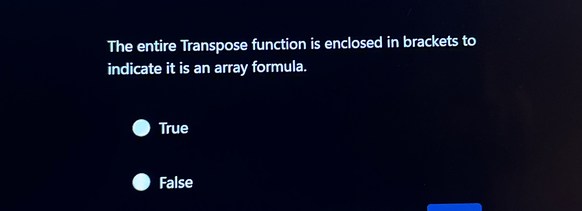 Solved The entire Transpose function is enclosed in brackets | Chegg.com