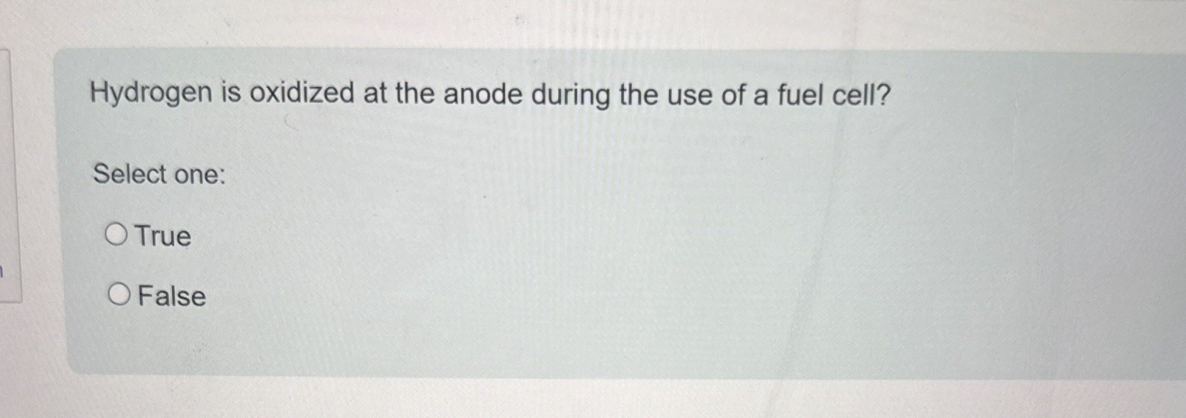 Solved Hydrogen is oxidized at the anode during the use of a | Chegg.com