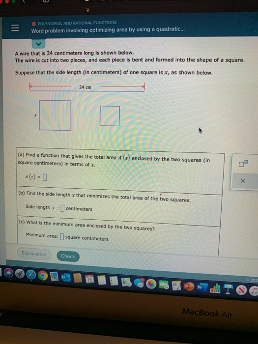 Solved O POLYNOMIAL AND RATIONAL FUNCTIONS Word problem | Chegg.com
