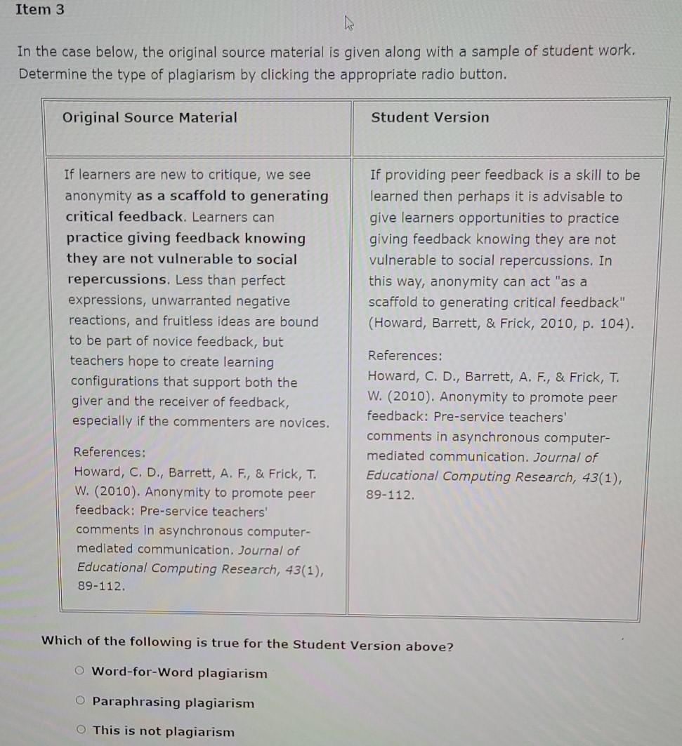 Solved Item 1 In the case below, the original source | Chegg.com