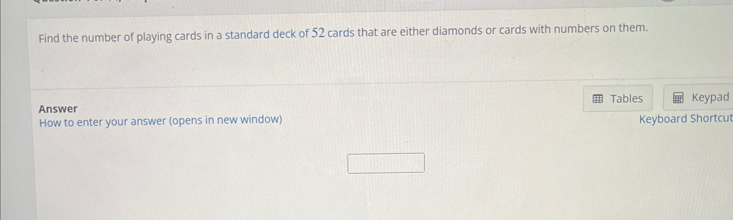 Solved Find the number of playing cards in a standard deck | Chegg.com