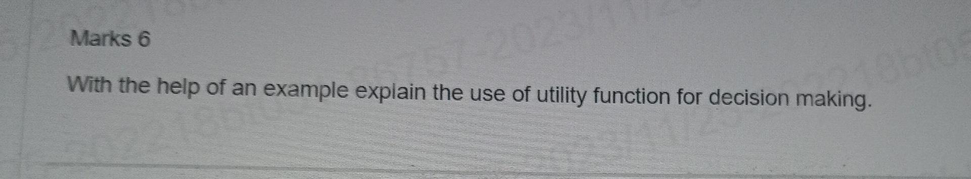 Solved Marks 6 With the help of an example explain the use | Chegg.com