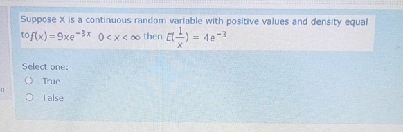 Solved Suppose x ﻿is a continuous random variable with | Chegg.com