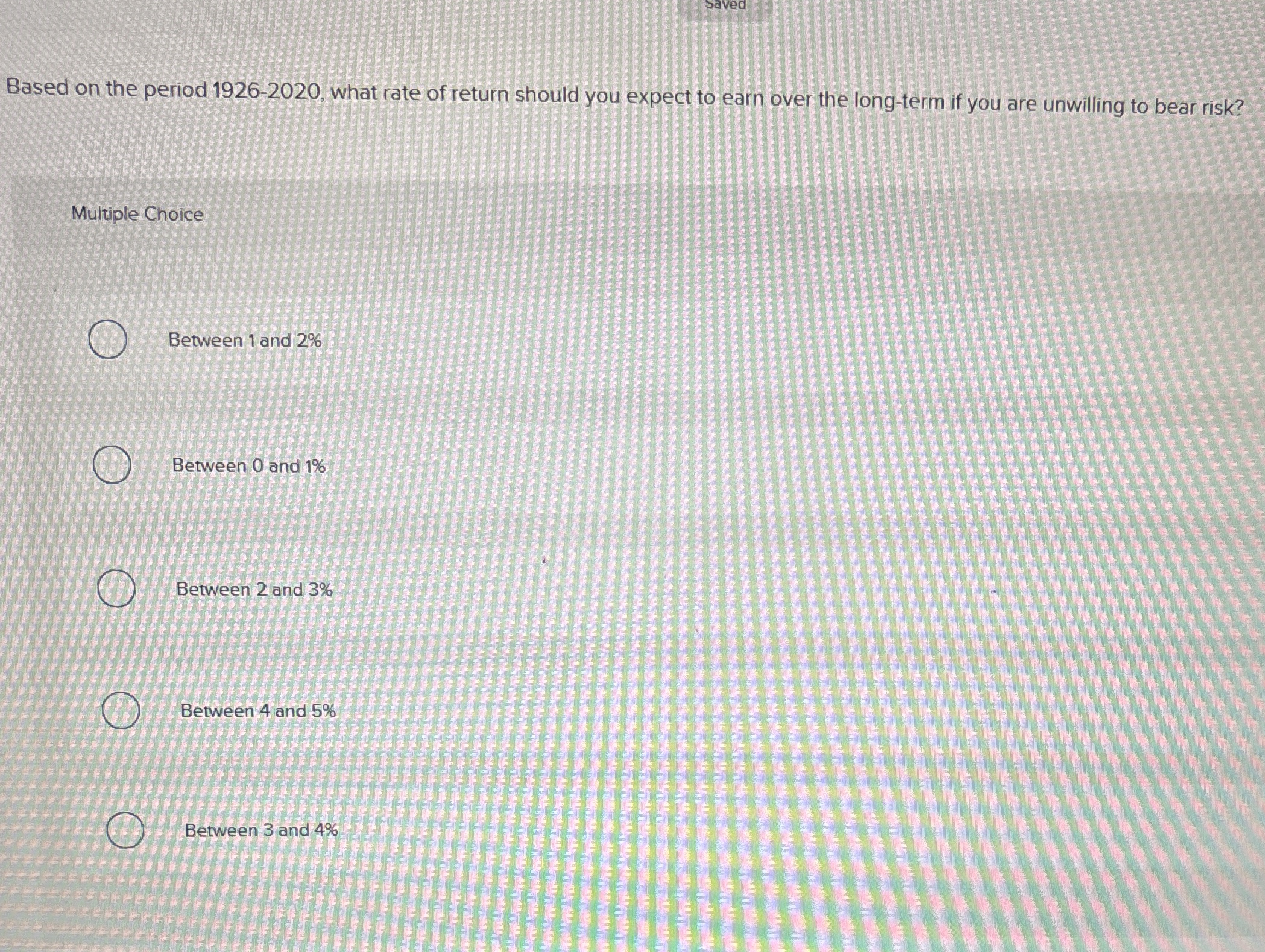Solved Based on the period 1926-2020, ﻿what rate of return | Chegg.com