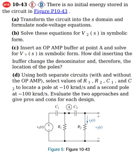 ans 10-43There is no ﻿initial energy stored inthe | Chegg.com