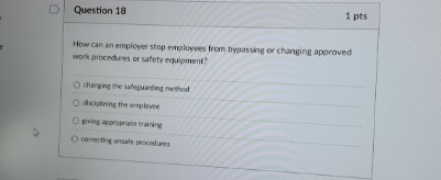 Solved Question 18How can an employer stop employees from | Chegg.com