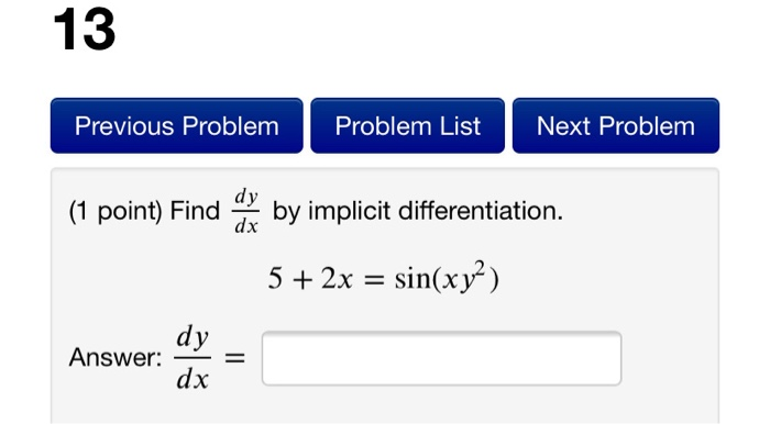 Solved 13 Previous Problem Problem List Next Problem (1 | Chegg.com