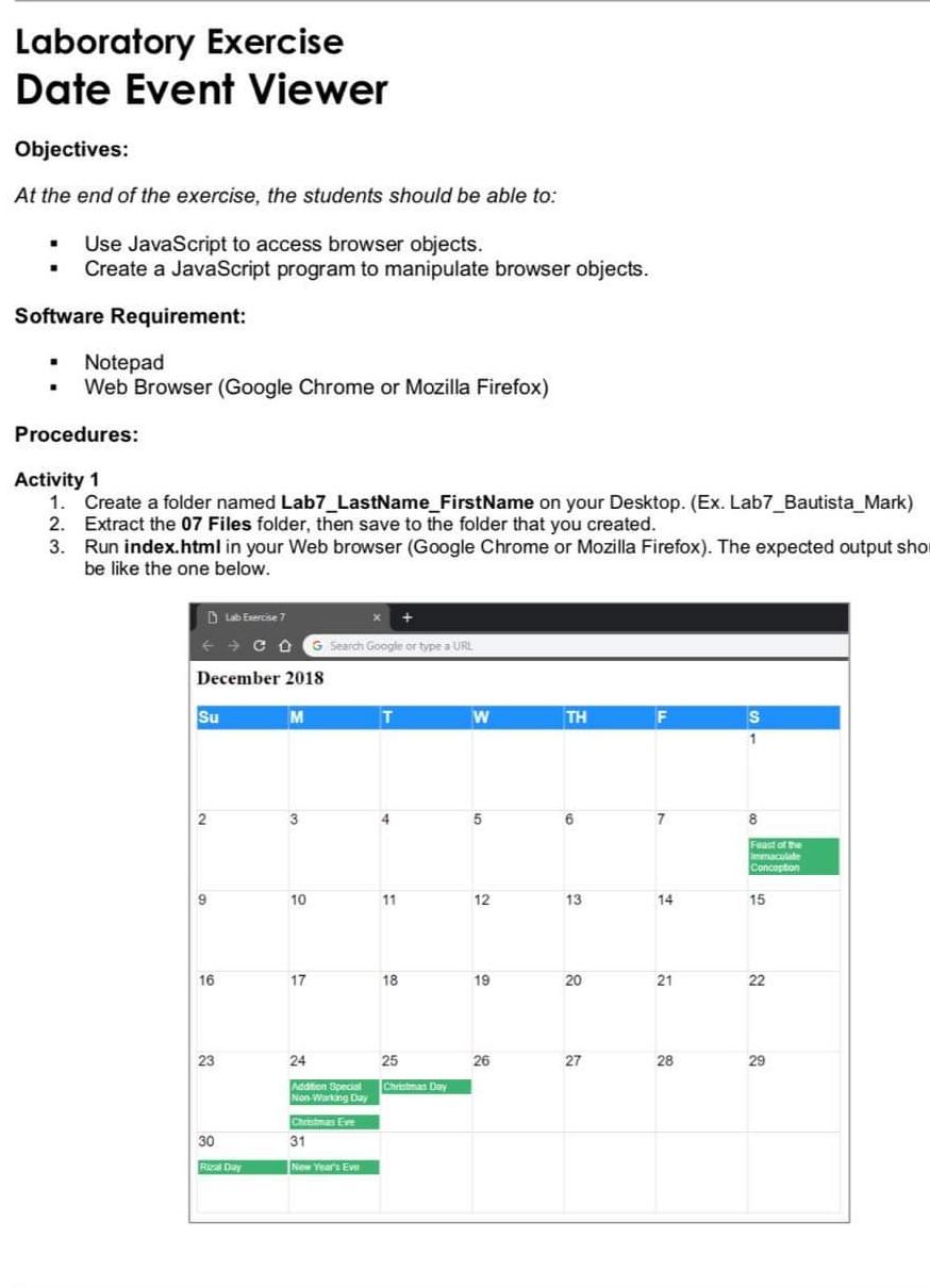 Solved Laboratory Exercise Date Event Viewer Objectives: At | Chegg.com