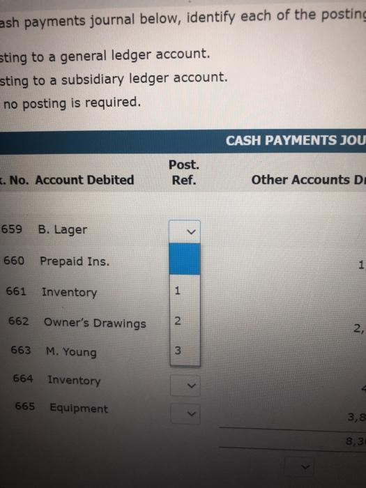 Solved Using the cash payments journal below, Identity each | Chegg.com