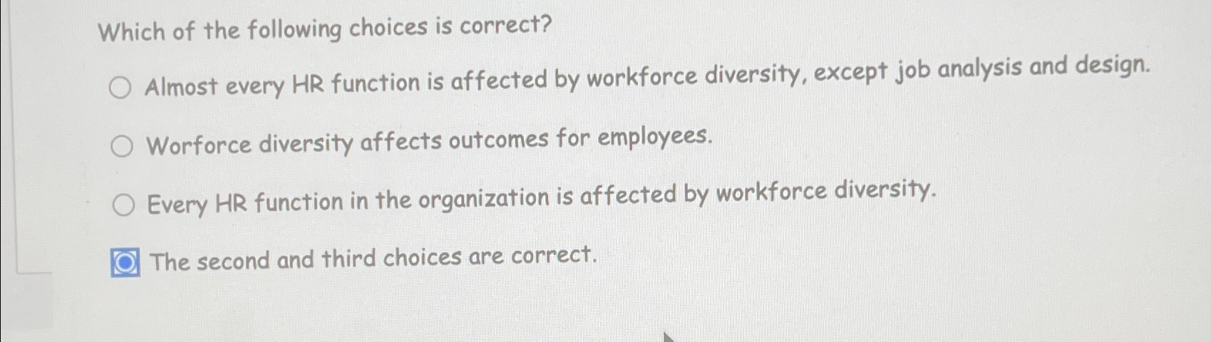 Solved Which of the following choices is correct?Almost | Chegg.com