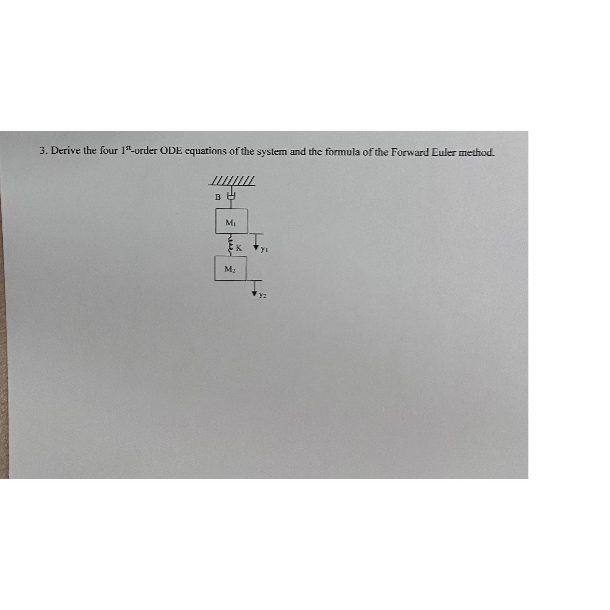 Solved Derive the four 1st -order ODE equations of the | Chegg.com