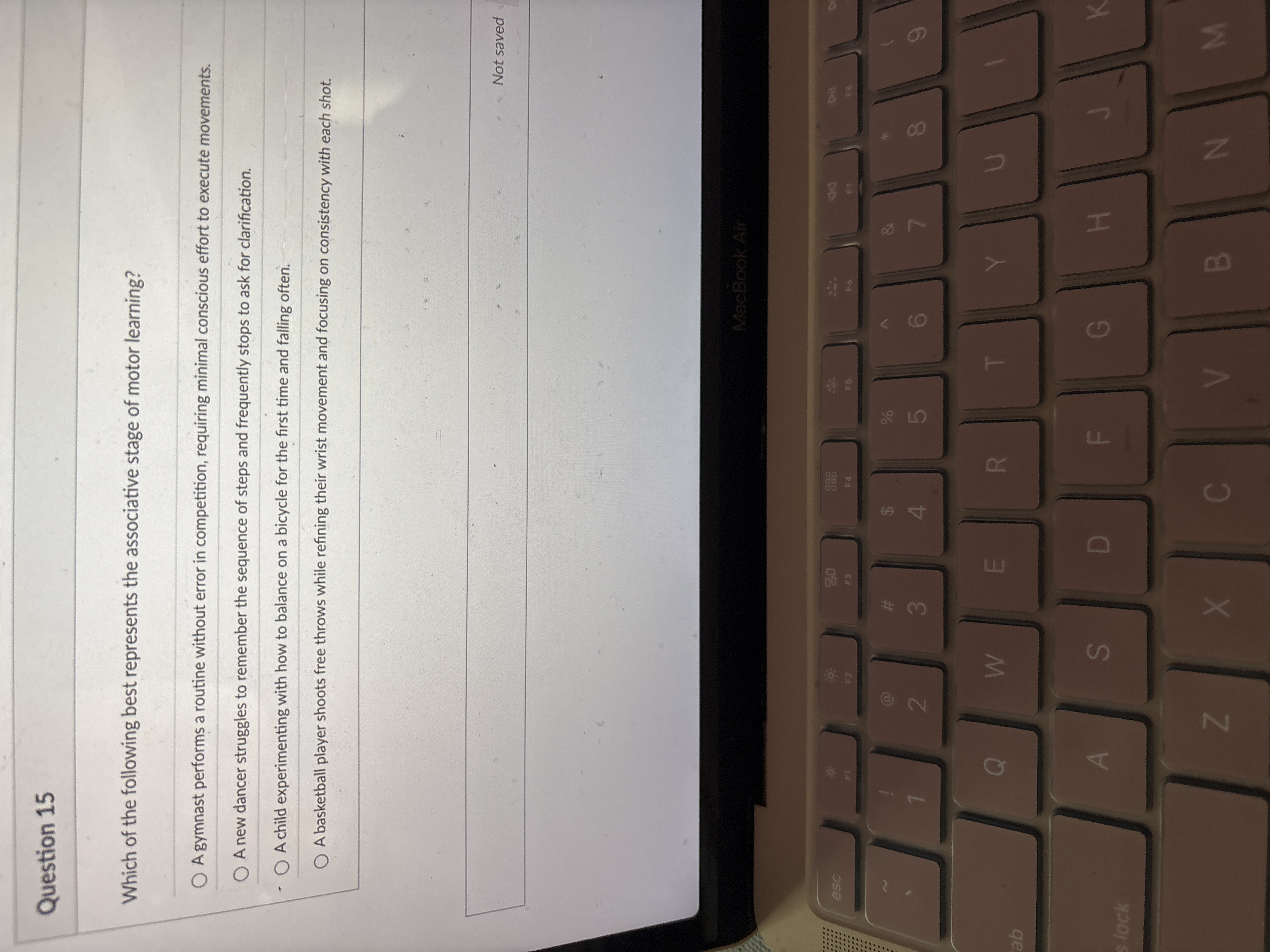 Solved Question 15Which of the following best represents the | Chegg.com