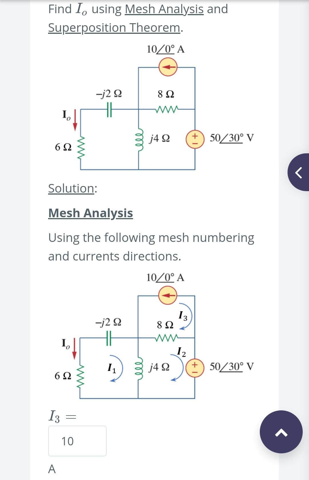 Solved Find I, using Mesh Analysis and Superposition | Chegg.com