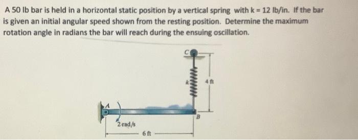 Solved A 50lb bar is held in a horizontal static position by | Chegg.com
