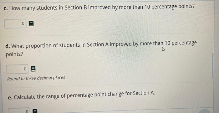 Solved Percentage point change between midterm and final | Chegg.com