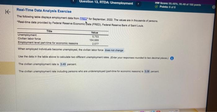Solved Real-Time Data Analysis Exercise The following table | Chegg.com