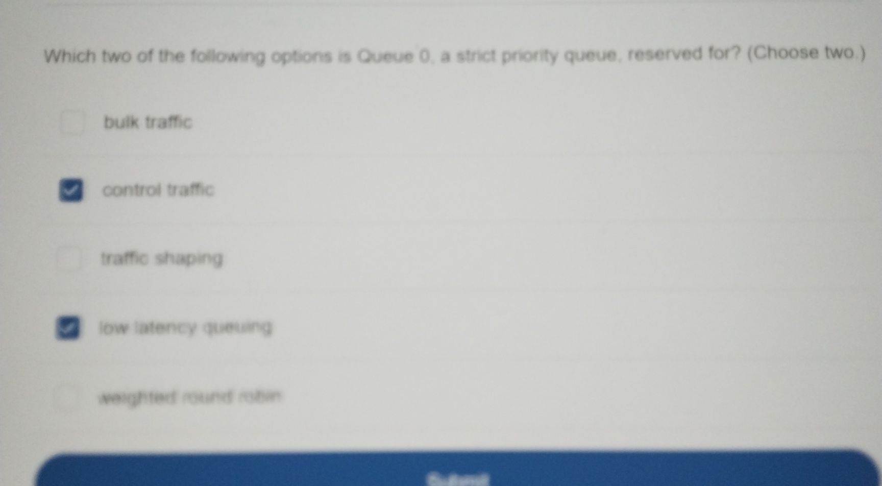Solved Which two of the following options is Queve 0 , ﻿a | Chegg.com