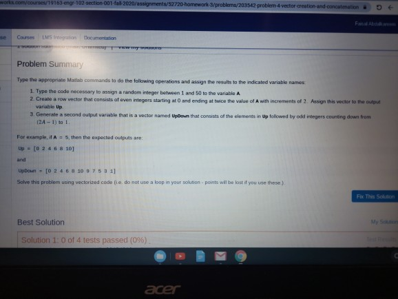 Solved work.com/course/19163-engr-102 section 001 fail | Chegg.com