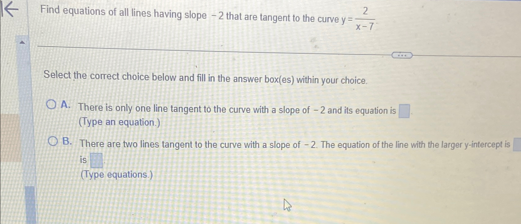 Solved Find equations of all lines having slope -2 ﻿that are | Chegg.com