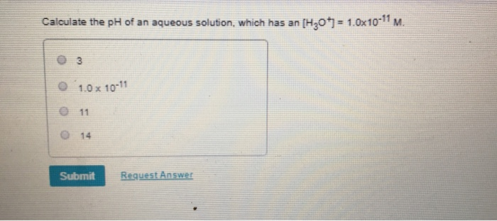 Solved Calculate the pH of an aqueous solution, which has an | Chegg.com