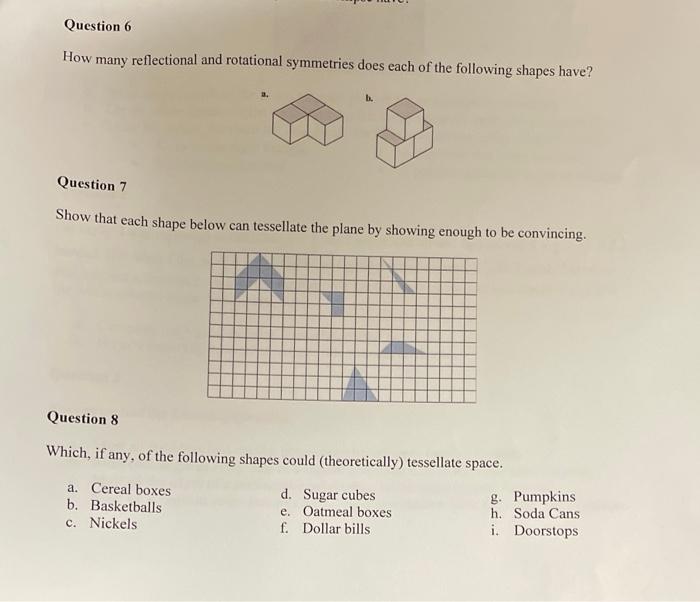 Solved How many reflectional and rotational symmetries does | Chegg.com