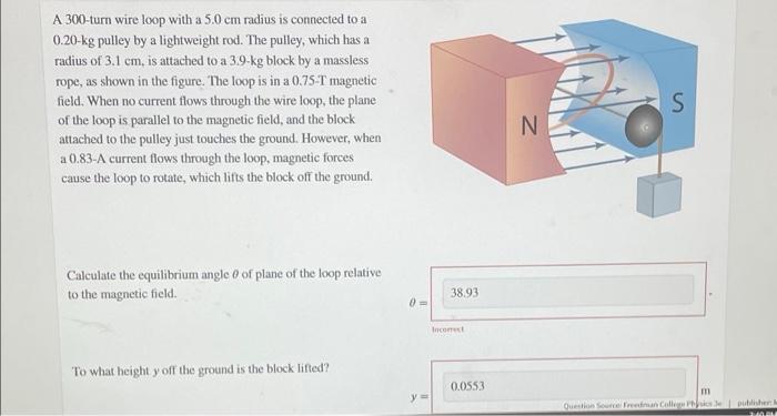 Solved A 300-turn wire loop with a 5.0 cm radius is | Chegg.com