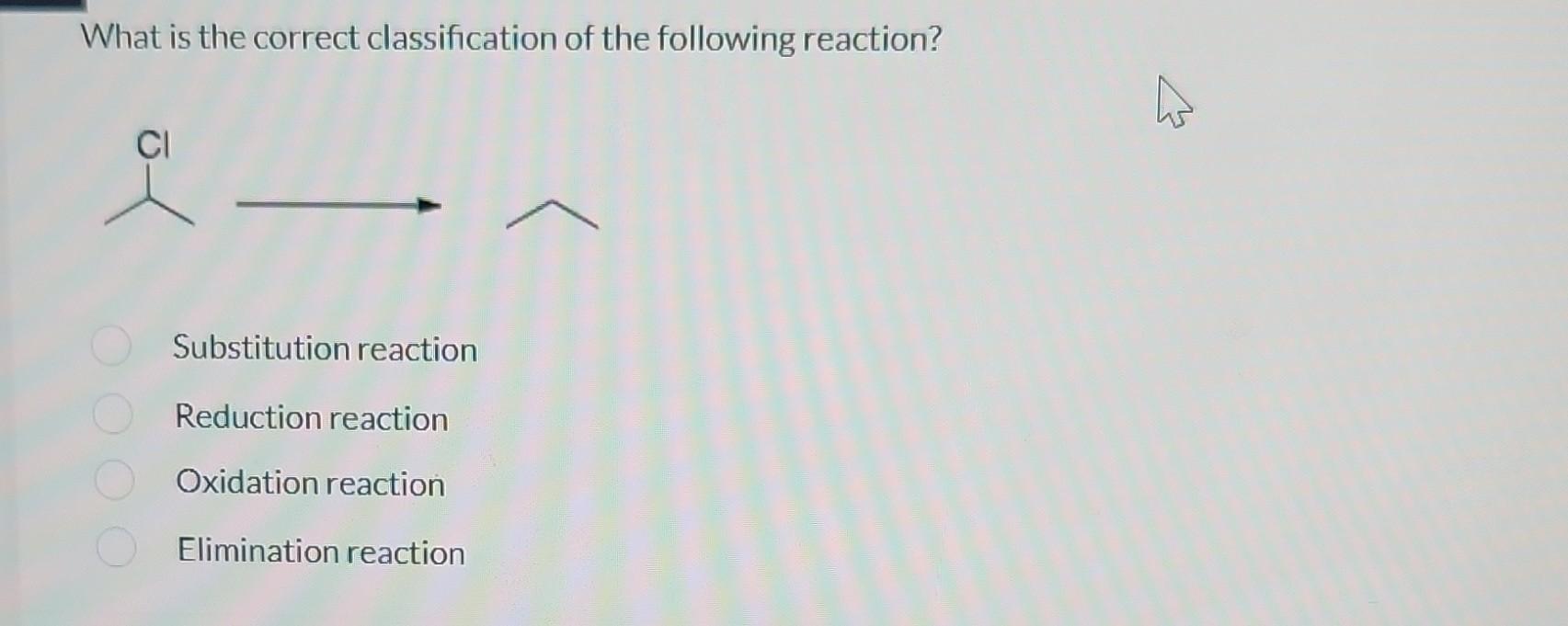 Solved What is the correct classification of the following | Chegg.com