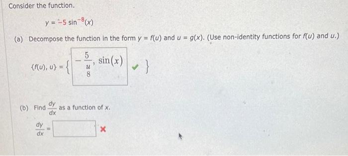 Solved Consider the function. y = -5 sin(x) (a) Decompose | Chegg.com