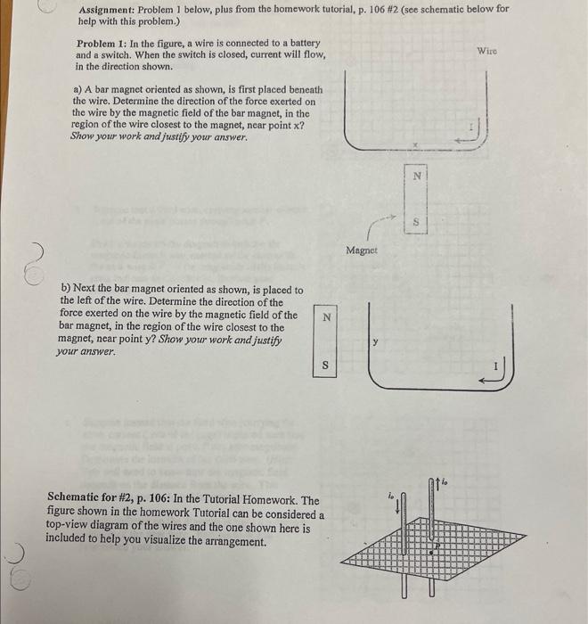 Assignment: Problem 1 below, plus from the homework | Chegg.com