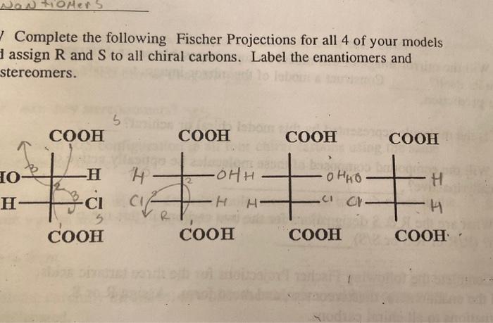 Solved Jo Jones Complete the following Fischer Projections | Chegg.com