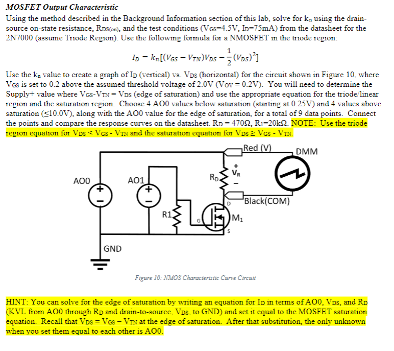 Solved HINT: You can solve for the edge of saturation by | Chegg.com