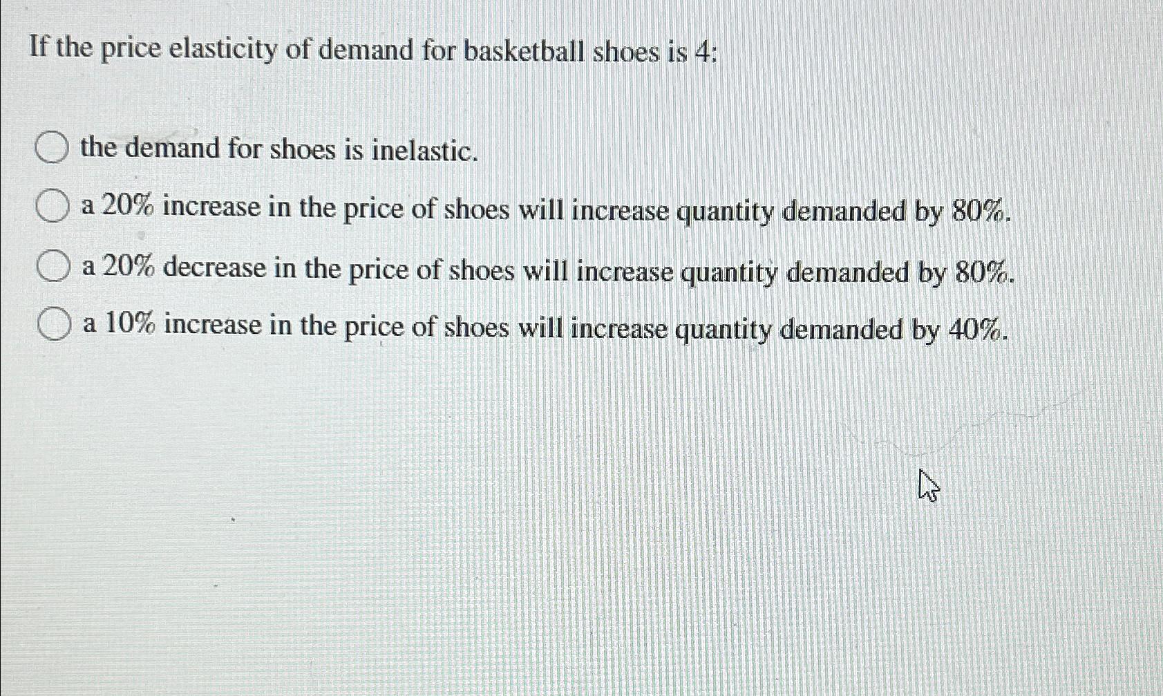 Solved If the price elasticity of demand for basketball | Chegg.com