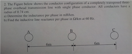 Solved The Figure below shows the conductor configuration of | Chegg.com