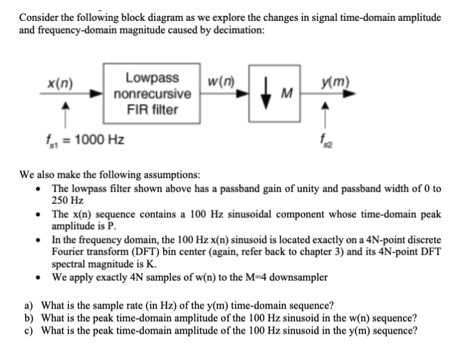 Solved Consider the following block diagram as we explore | Chegg.com