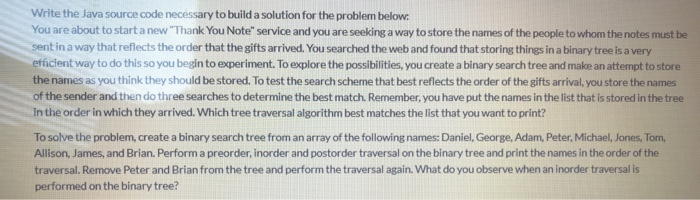 Write the Java source code necessary to build a | Chegg.com