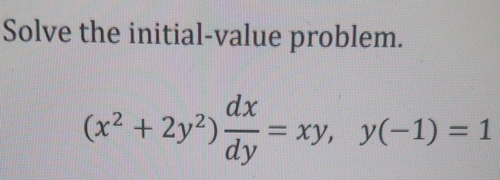 Solved Solve the initial-value problem. | Chegg.com