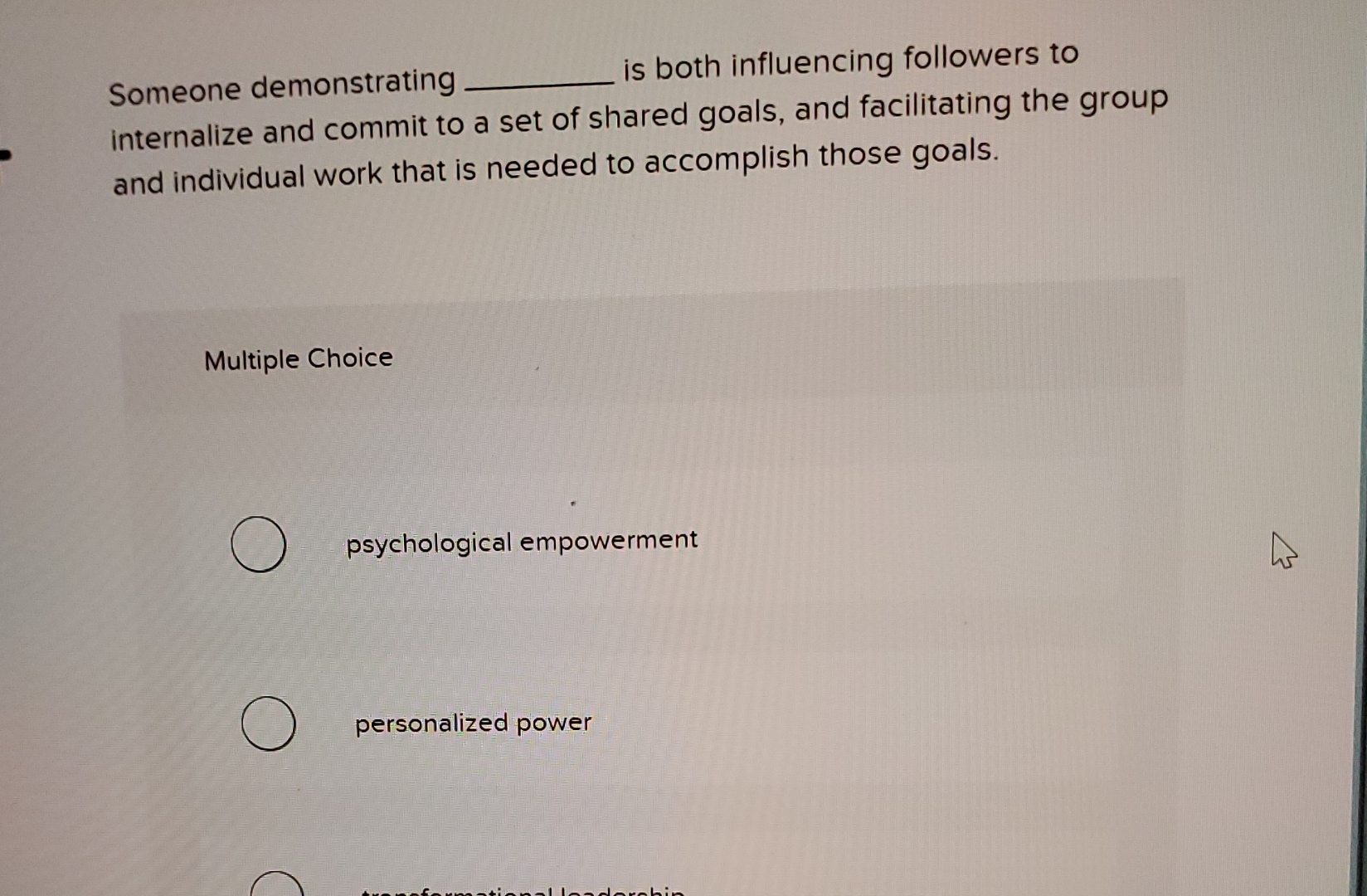 Solved Someone demonstrating q, ﻿is both influencing | Chegg.com