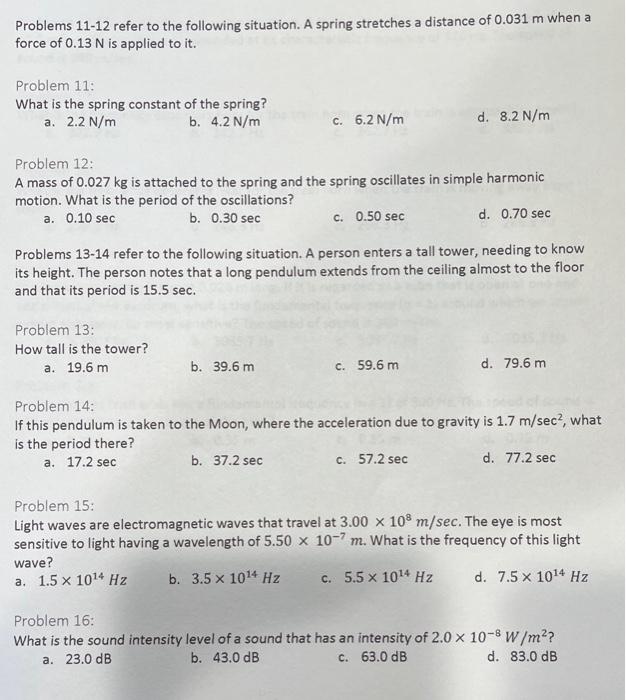 Solved Directions: There are 20 multiple choice questions. | Chegg.com
