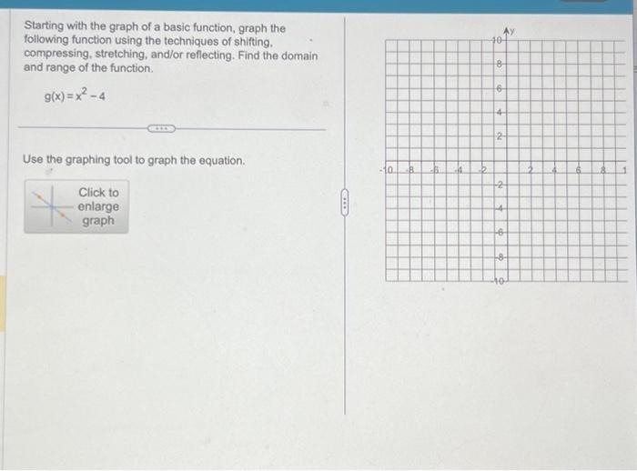 Solved Starting With The Graph Of A Basic Function Graph 0285