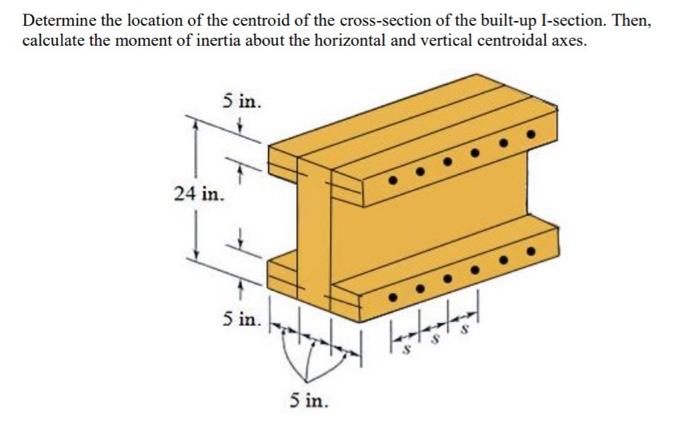 Solved Determine the location of the centroid of the | Chegg.com